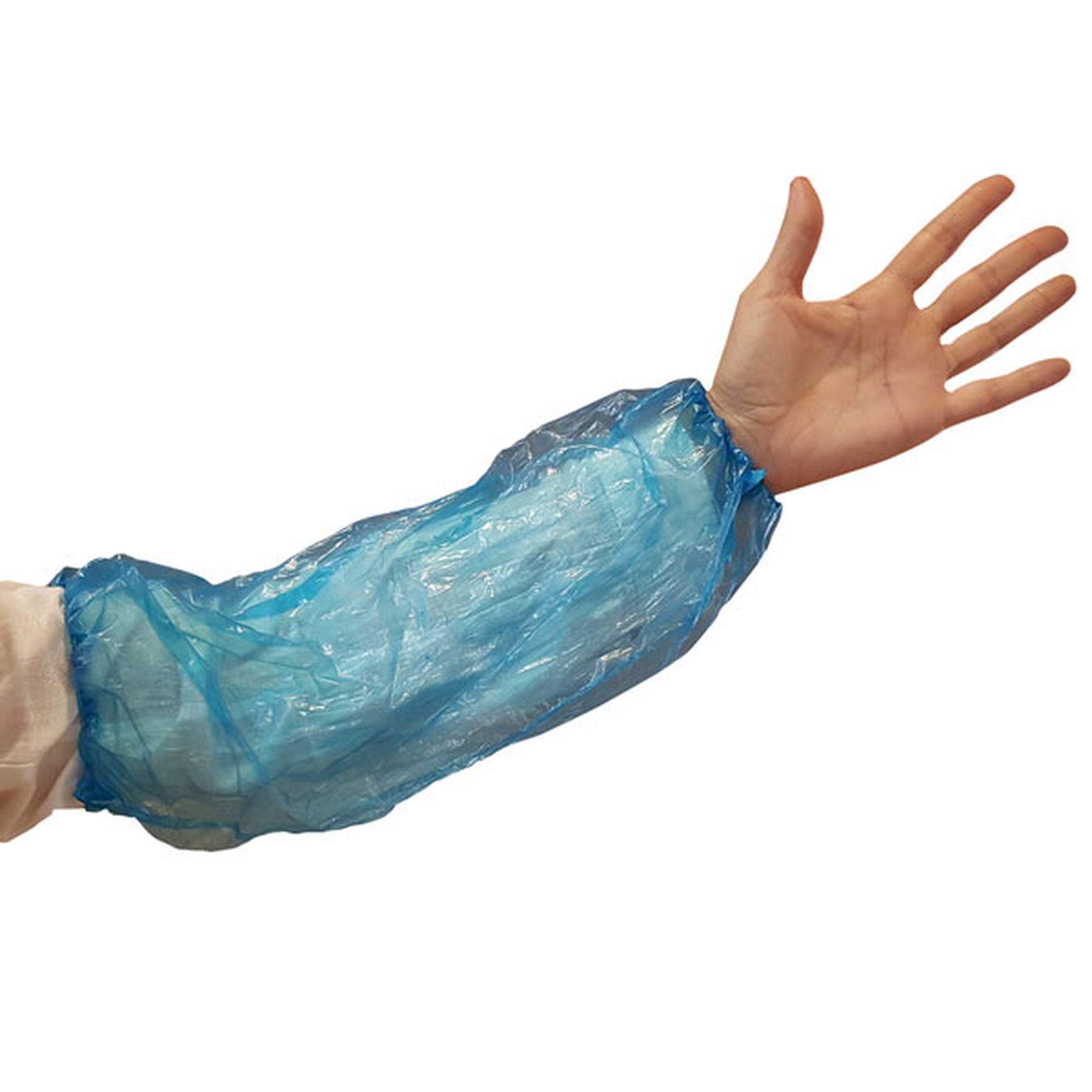 Labbox arm warmers, thickness 80, LDPE, blue , 100 pcs., 3,59